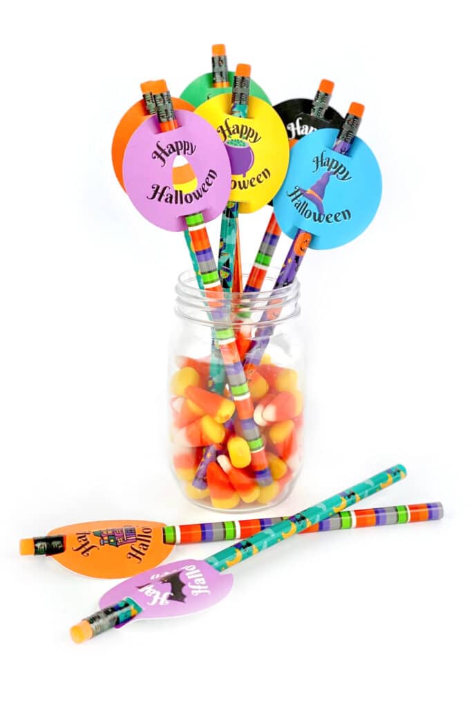FREE Printable Halloween Pencil Toppers - Made with HAPPY