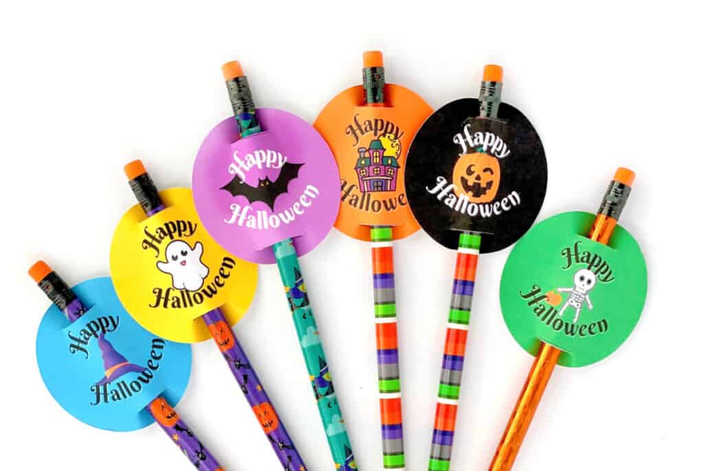 FREE Printable Halloween Pencil Toppers - Made with HAPPY