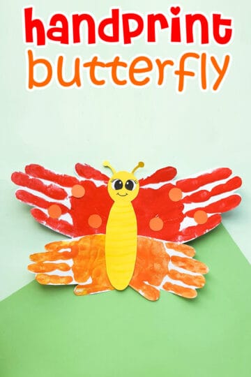 Easy Handprint Butterfly Craft For Kids - Made with HAPPY