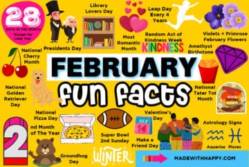 February Fun Facts - Made with HAPPY