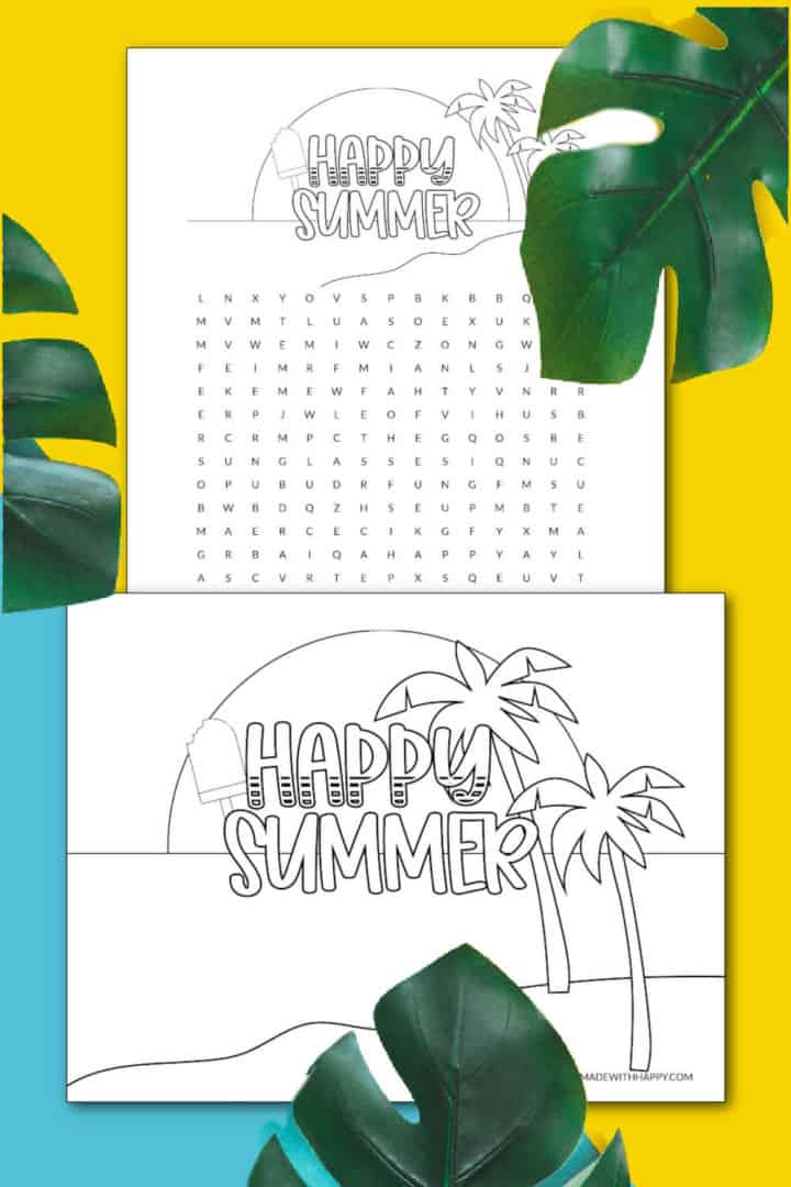 50+ Free Printable Word Searches For Kids - Made with HAPPY