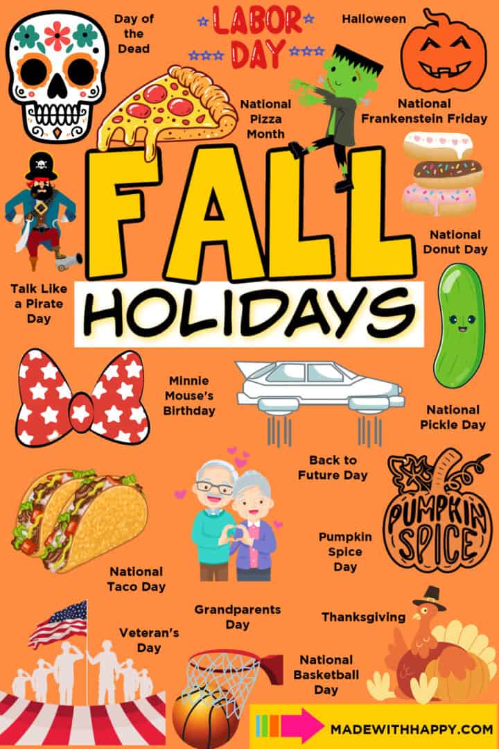 Fall Holidays - Celebrating the Season - Made with HAPPY