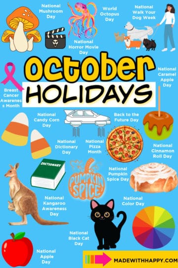 October Holidays - Made with HAPPY