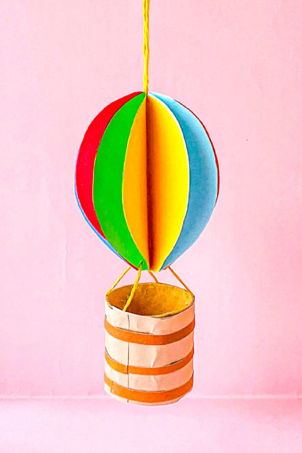 Easy Paper Hot Air Balloon Craft - Made with HAPPY
