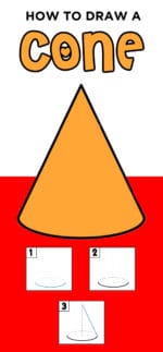 How To Draw A Cone - Made with HAPPY