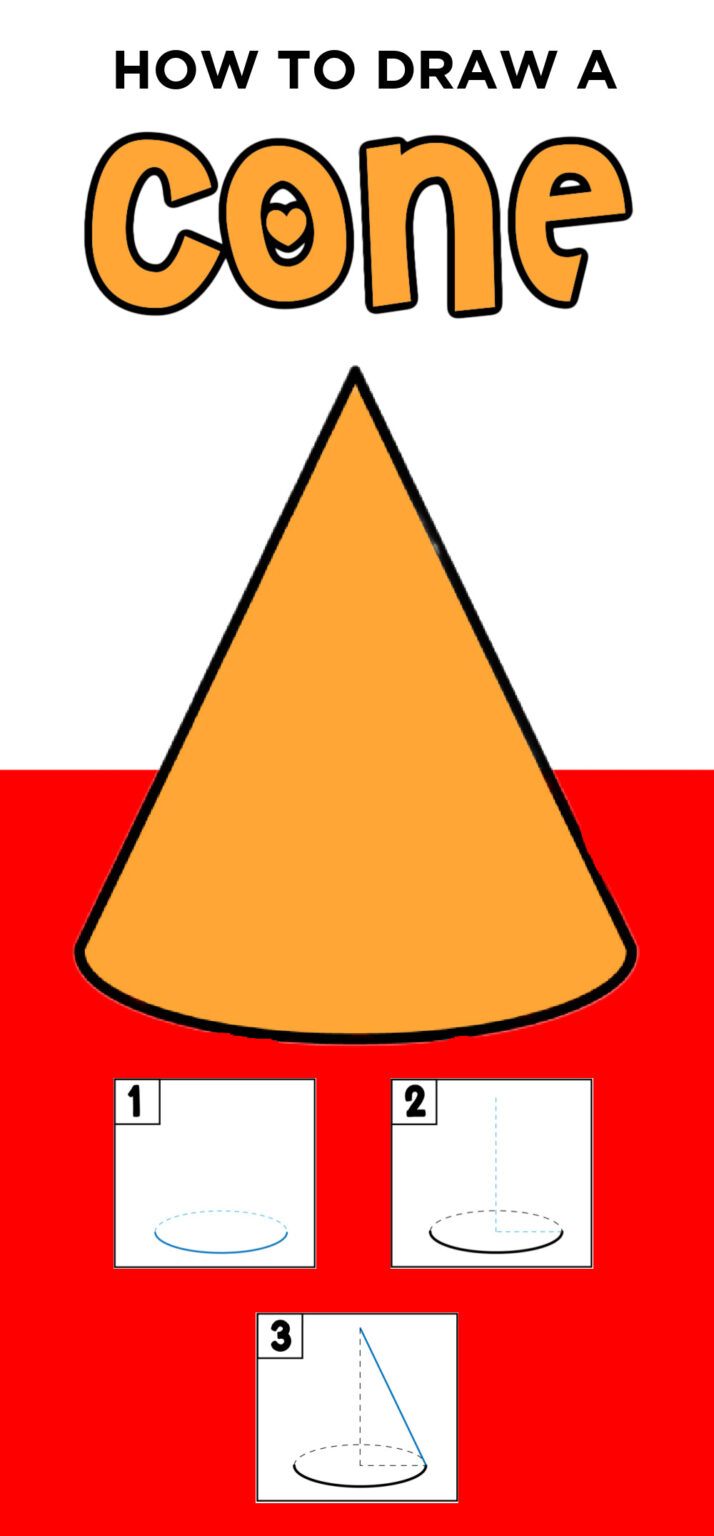 How To Draw A Cone - Made with HAPPY