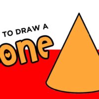 How To Draw A Cone - Made with HAPPY
