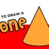 How To Draw A Cone - Made with HAPPY