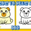 How To Draw a Dog Step By Step - Made with HAPPY