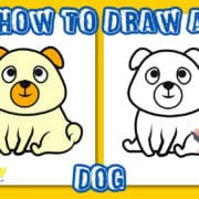 How To Draw a Dog Step By Step - Made with HAPPY