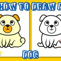 How To Draw a Dog Step By Step - Made with HAPPY