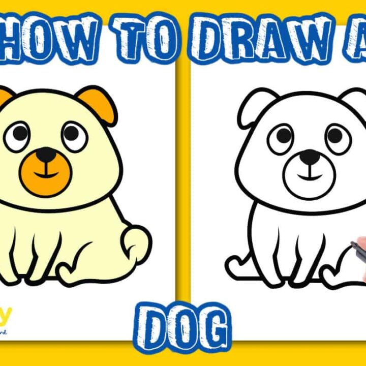 How To Draw a Dog Step By Step - Made with HAPPY