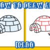 How to Draw an Igloo Easy Step-By-Step Tutorial - Made with HAPPY