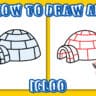 How to Draw an Igloo Easy Step-By-Step Tutorial - Made with HAPPY