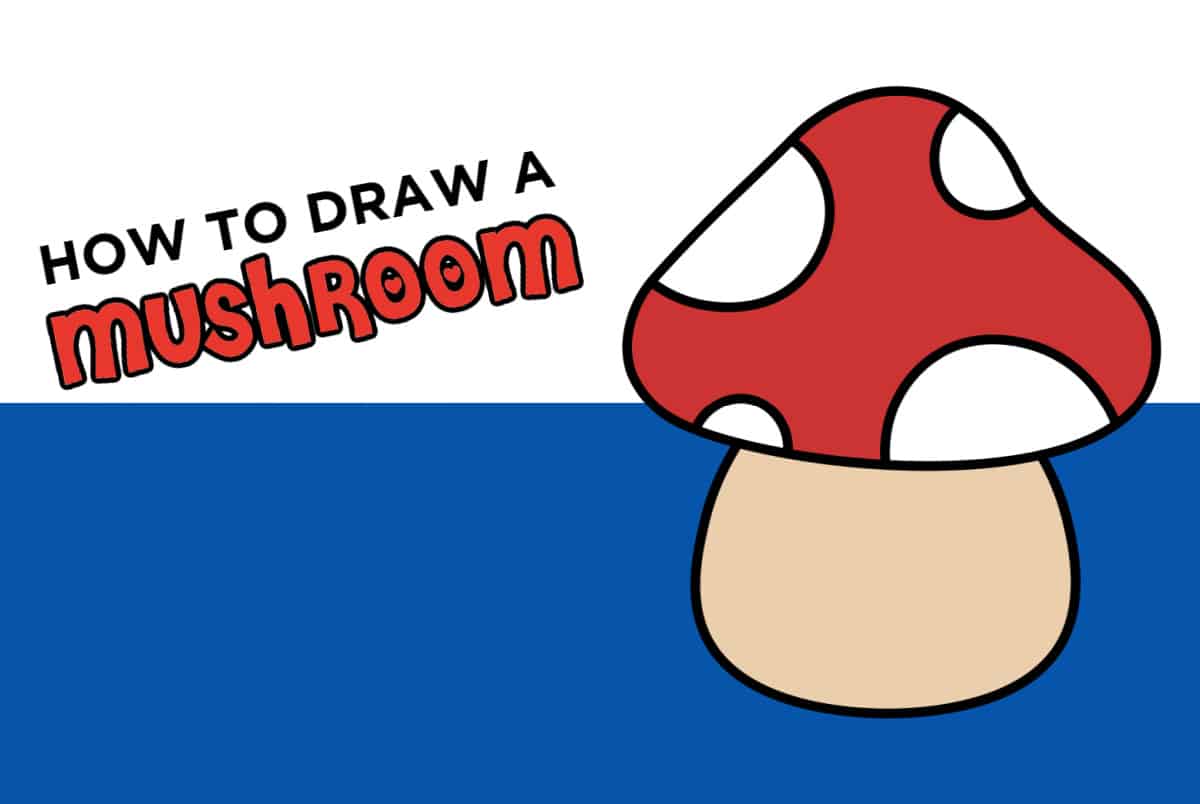 How To Draw a Mushroom - Made with HAPPY