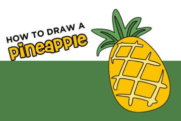 How To Draw a Pineapple - Made with HAPPY