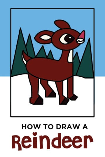 How to Draw a Reindeer - Made with HAPPY