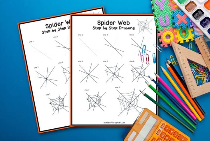 How to Draw a Spider Web - Made with HAPPY