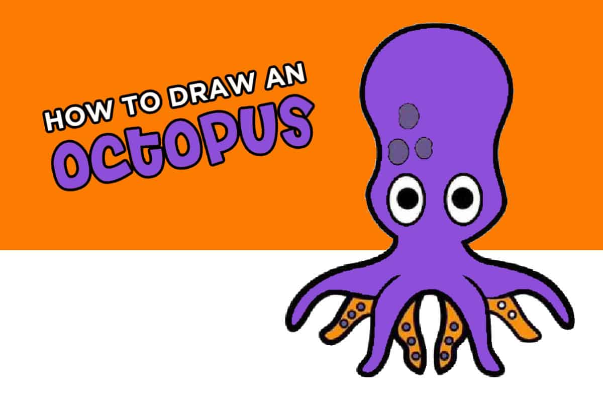 How To Draw an Octopus Easy Step-by-Step Tutorial - Made with HAPPY