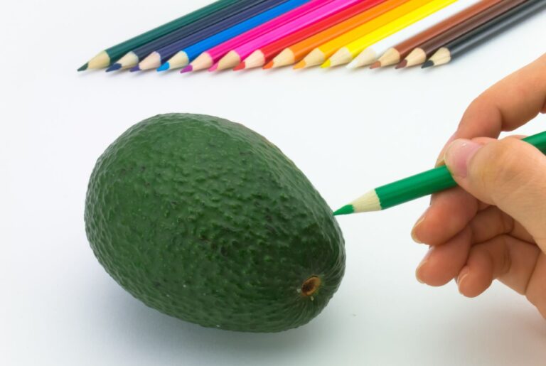 How To Draw an Avocado Easy Step By Step Tutorial - Made with HAPPY