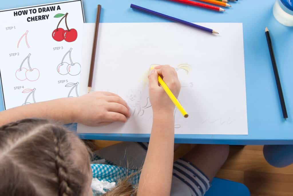 How To Draw a Cherry - Made with HAPPY