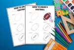 How To Draw a Football - Easy Step-By-Step Guide - Made with HAPPY