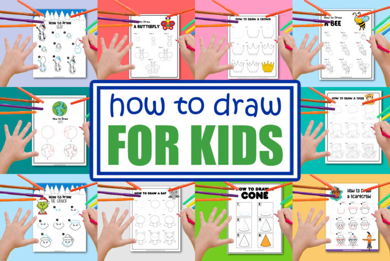 Easy Drawings For Kids - Made with HAPPY