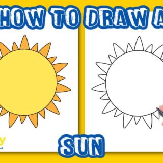 How To Draw a Sun - Made with HAPPY