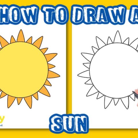 How To Draw a Sun - Made with HAPPY