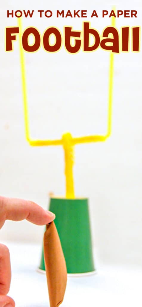 How to Make a Paper Football and Goal Game Tutorial