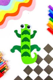 I is For Iguana Craft with Printable Letter I - Made with HAPPY