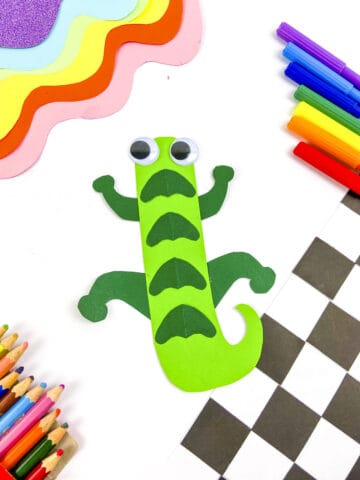 I is For Iguana Craft with Printable Letter I - Made with HAPPY