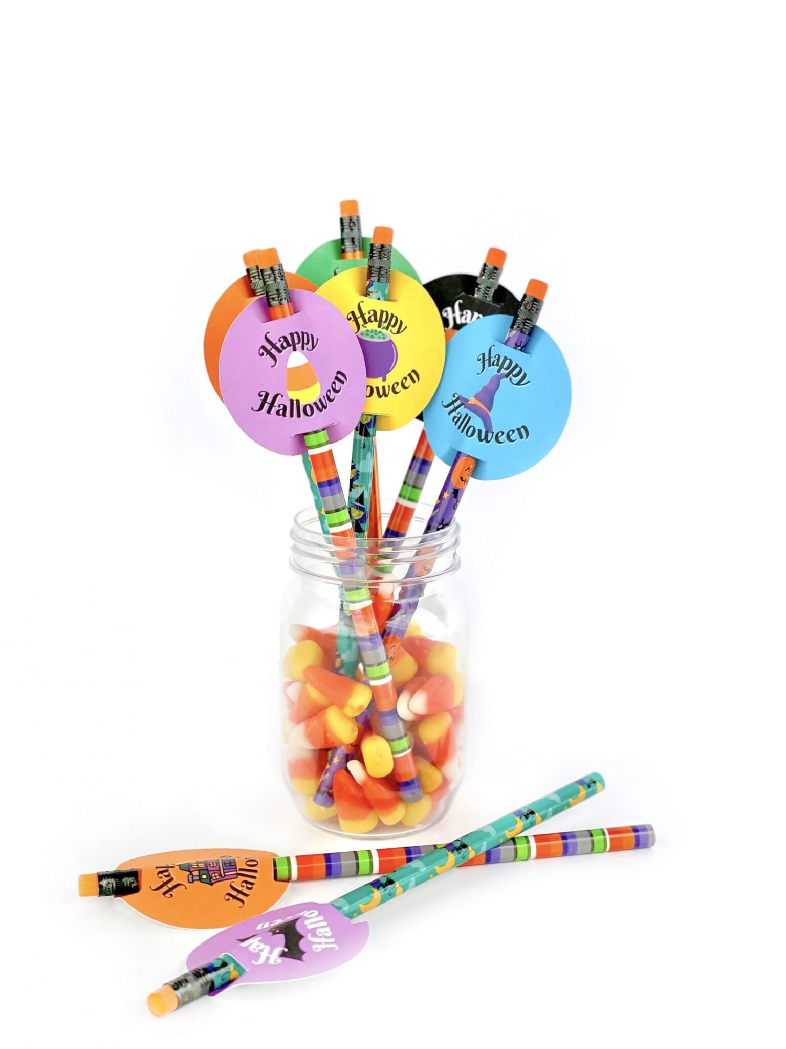 Free Printable Halloween Pencil Toppers - Made with HAPPY