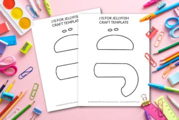 J Is For Jellyfish Craft with Printable Letter J - Made with HAPPY