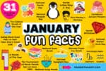 50+ January Fun Facts For Kids - Made with HAPPY