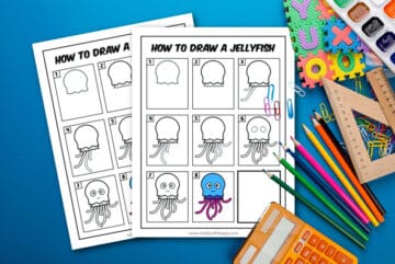 How to Draw a Jellyfish Step By Step Guide - Made with HAPPY