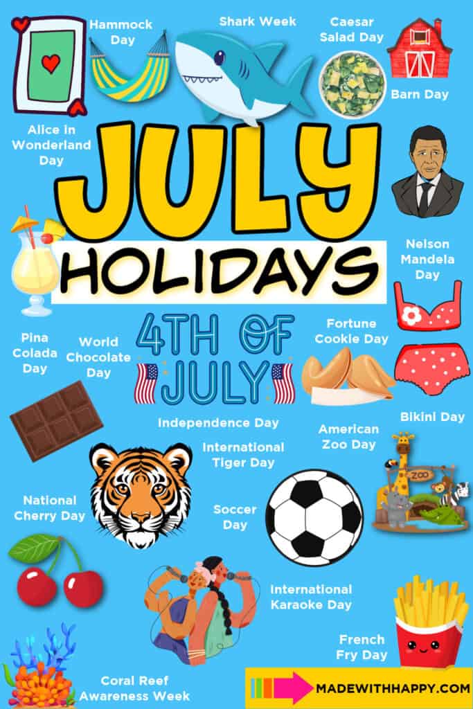 July Holidays - Made with HAPPY