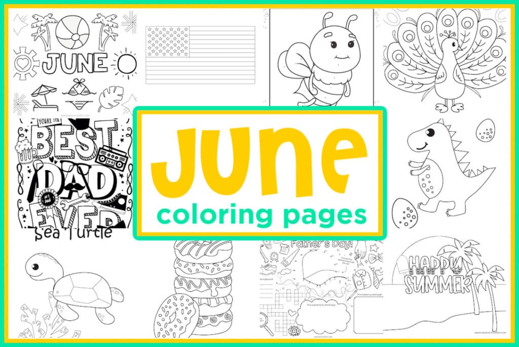 35+ June Coloring Pages - Made with HAPPY