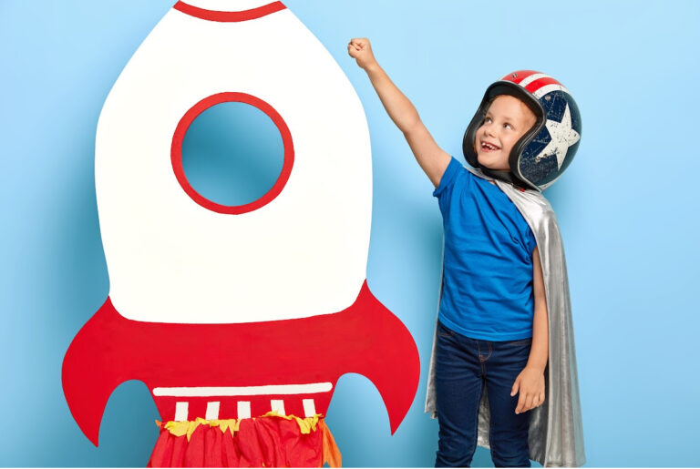 Easy Paper Plate Rocket Craft For Kids - Made with HAPPY