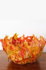 DIY Leaf Bowl - Easy Fall Bowl Craft | Made with HAPPY
