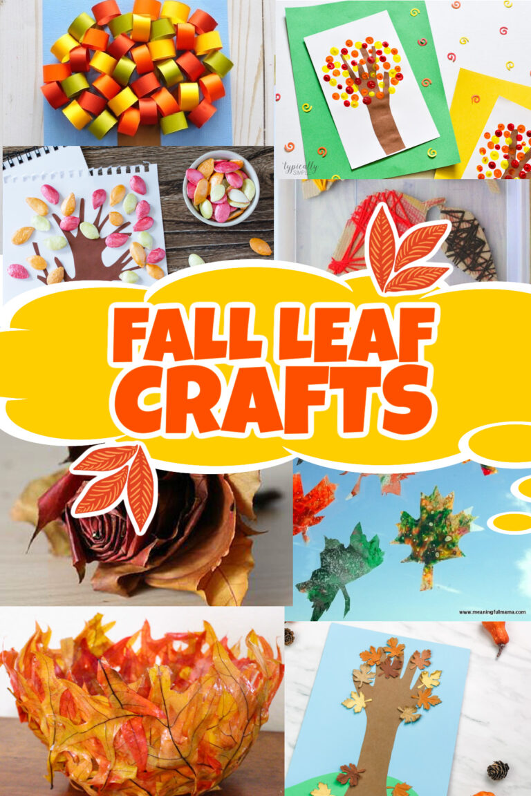 50+ Easy Fall Leaf Crafts For Kids - Made with Happy