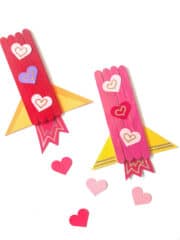 Rocket Valentine Craft For Kids - Made with HAPPY