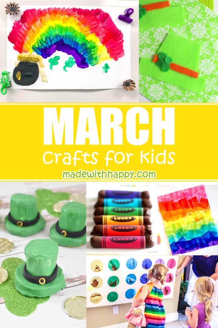 75+ March Crafts For Kids - Made with HAPPY