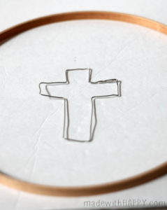 Hoop Easter Cross String Art - Easter Crafts For Kids