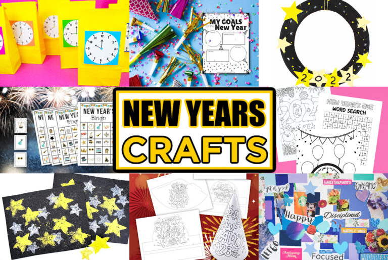 30+ New Years Crafts For Kids - Made with HAPPY