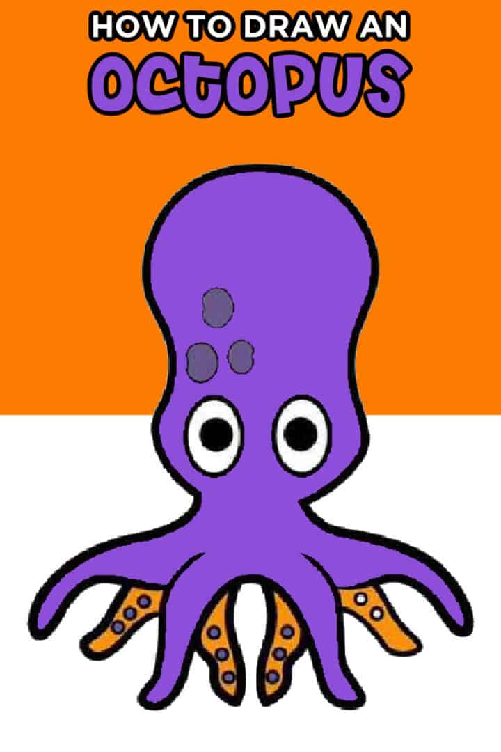 How To Draw an Octopus Easy Step-by-Step Tutorial - Made with HAPPY