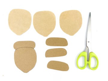 3D Paper Acorn Craft - Made with HAPPY