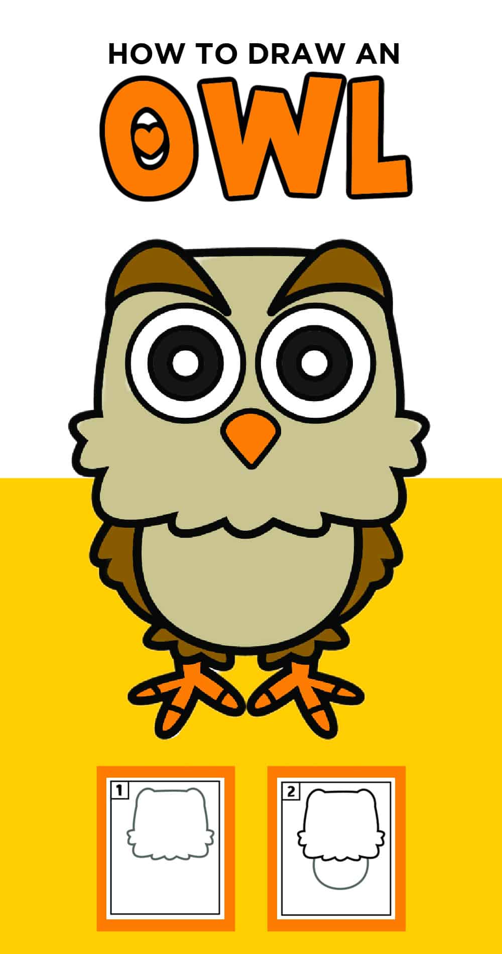 How To Draw an Owl - Made with HAPPY