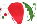 Paper Plate Strawberry Craft - Made with HAPPY