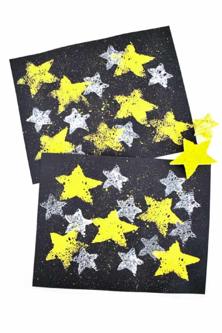 Easy Star Craft For Kids - Made with HAPPY